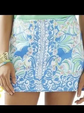 Lilly Pulitzer | Skirts | Lilly Pulitzer Womens Tate Mini Skirt Bay ...